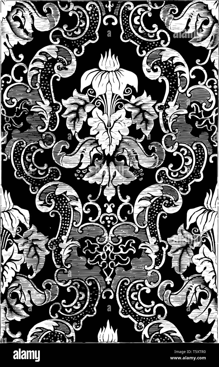 Damask pattern hi-res stock photography and images - Alamy