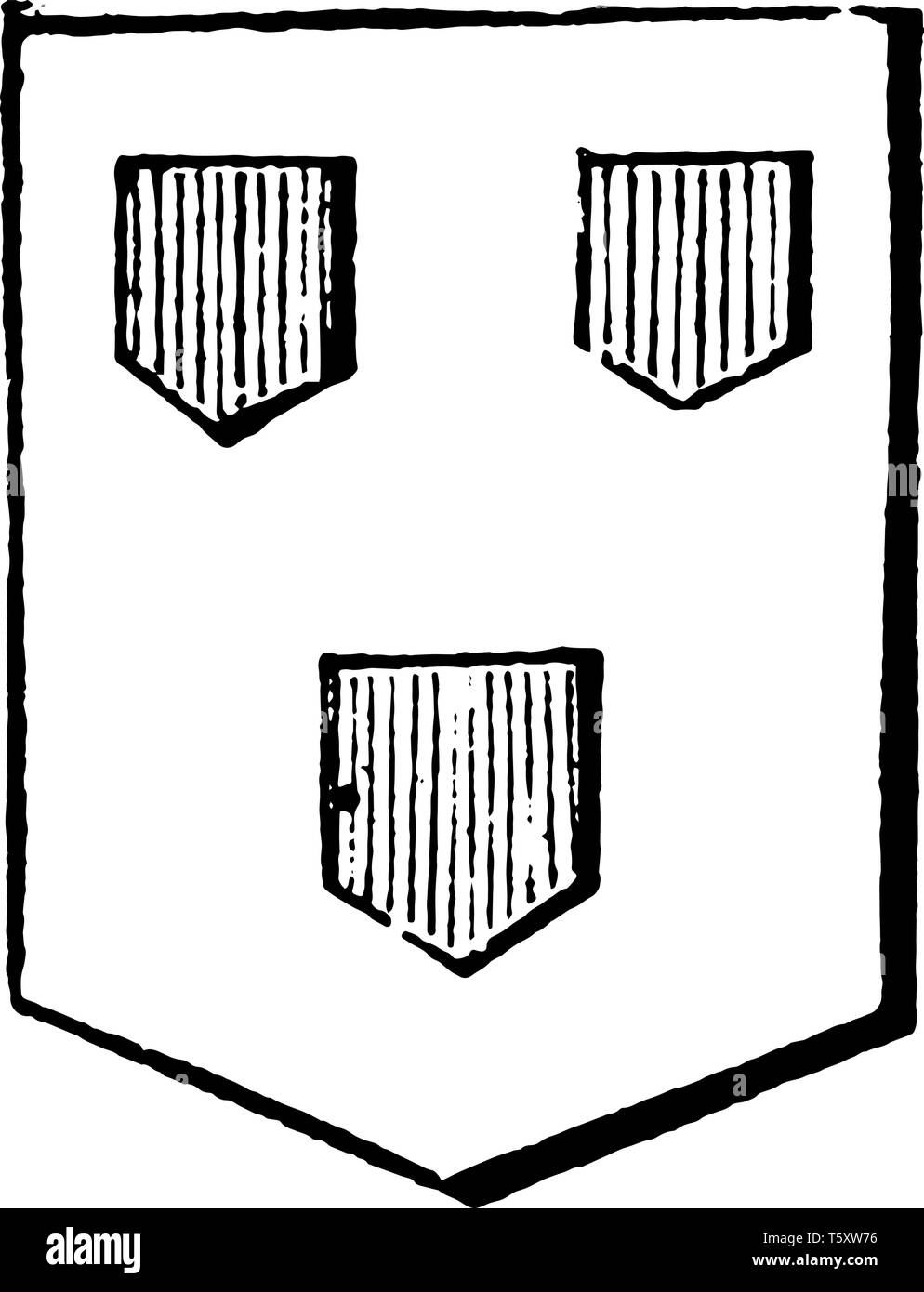 Inescutcheons name given to small escutcheons forming a bearing ...
