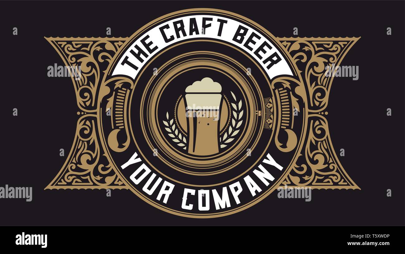 Vintage beer label for packing Stock Vector Image & Art - Alamy