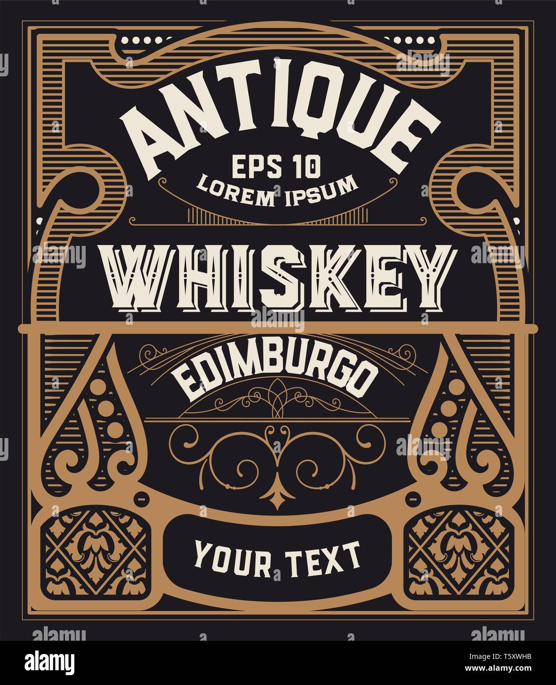 Antique vintage design for packing Stock Vector Image & Art - Alamy