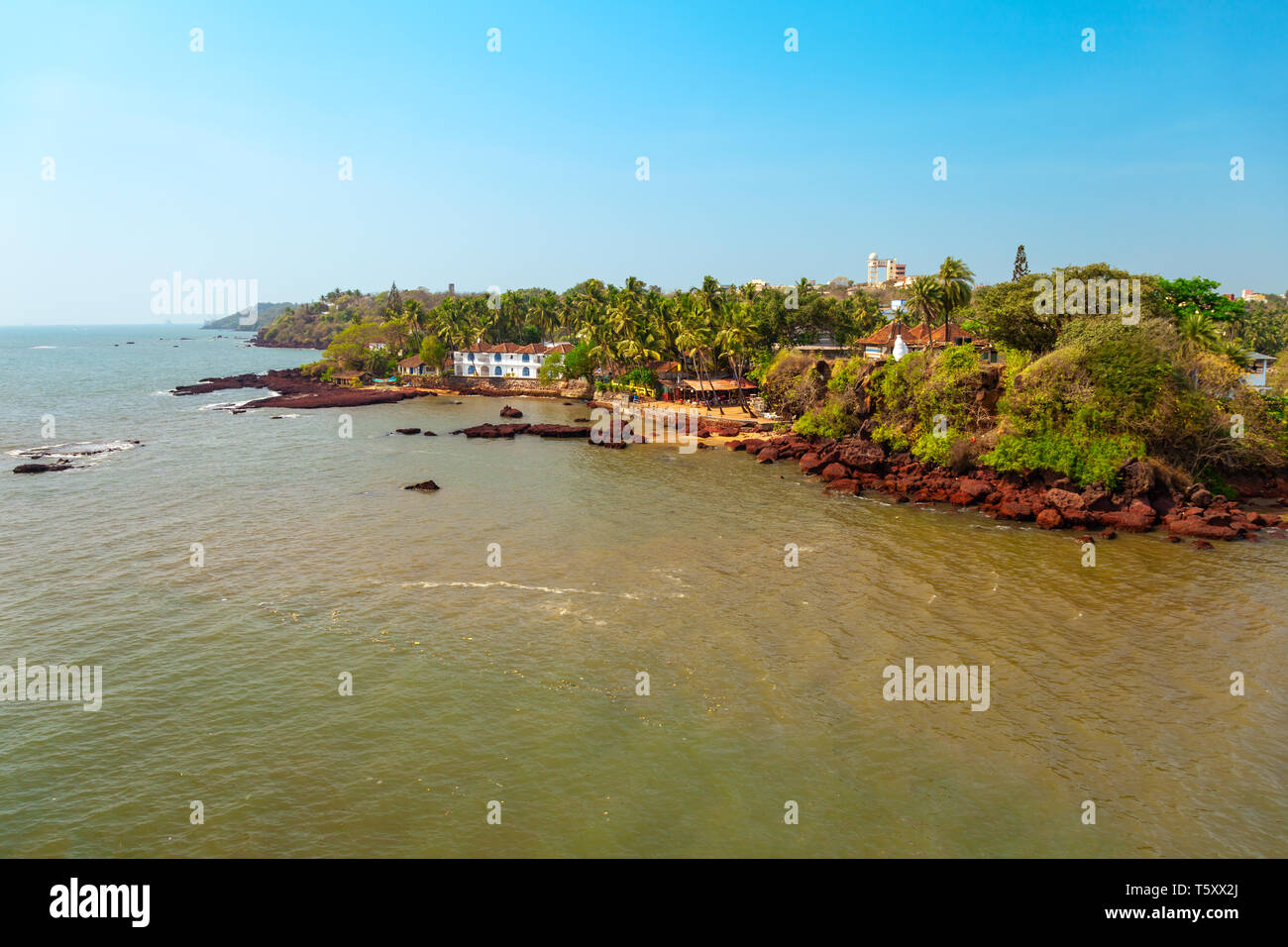 Dona Paula cape is a viewpoint in Panjim city in Goa state of India ...
