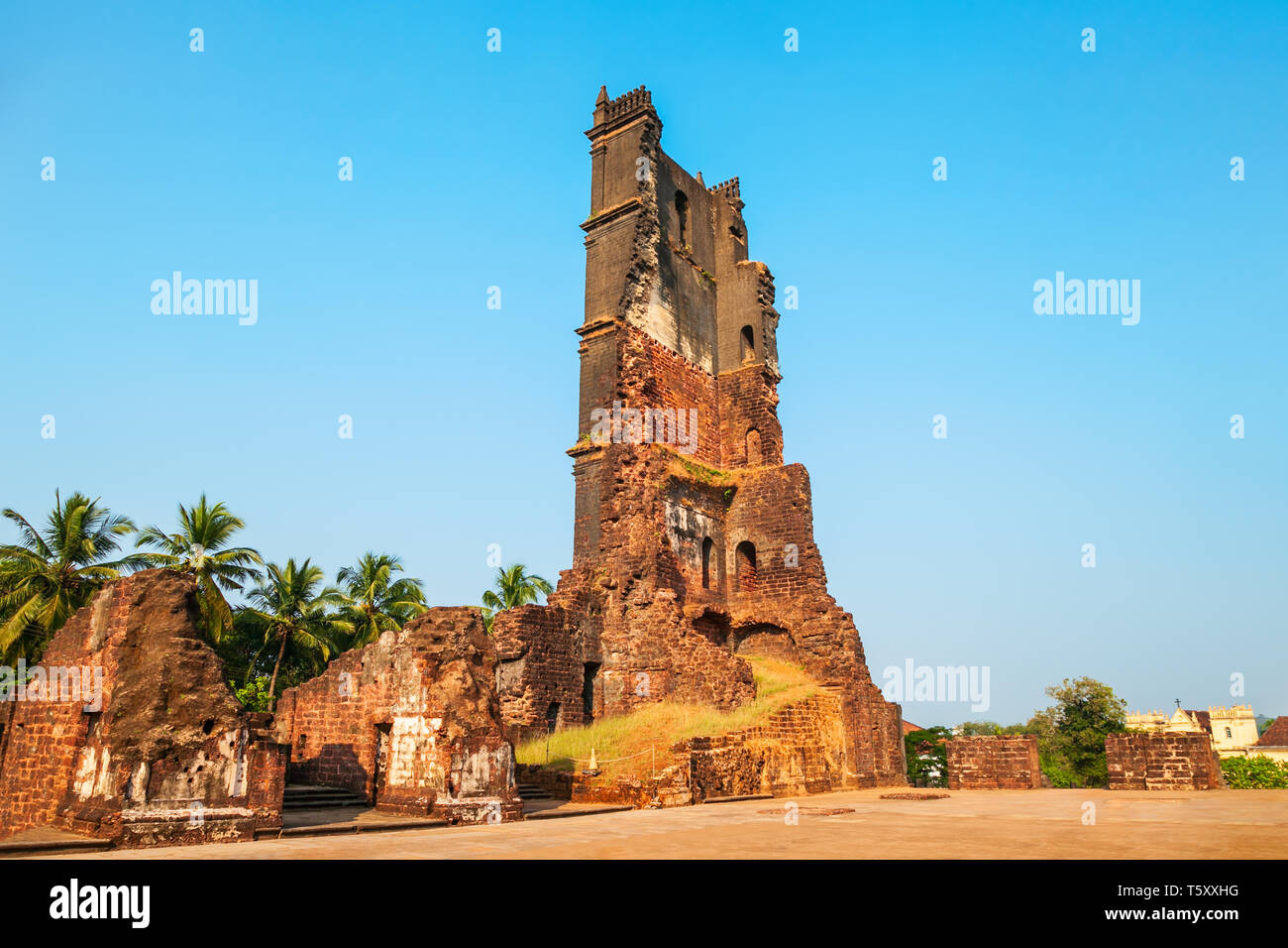 St augustine tower old goa hi-res stock photography and images - Alamy