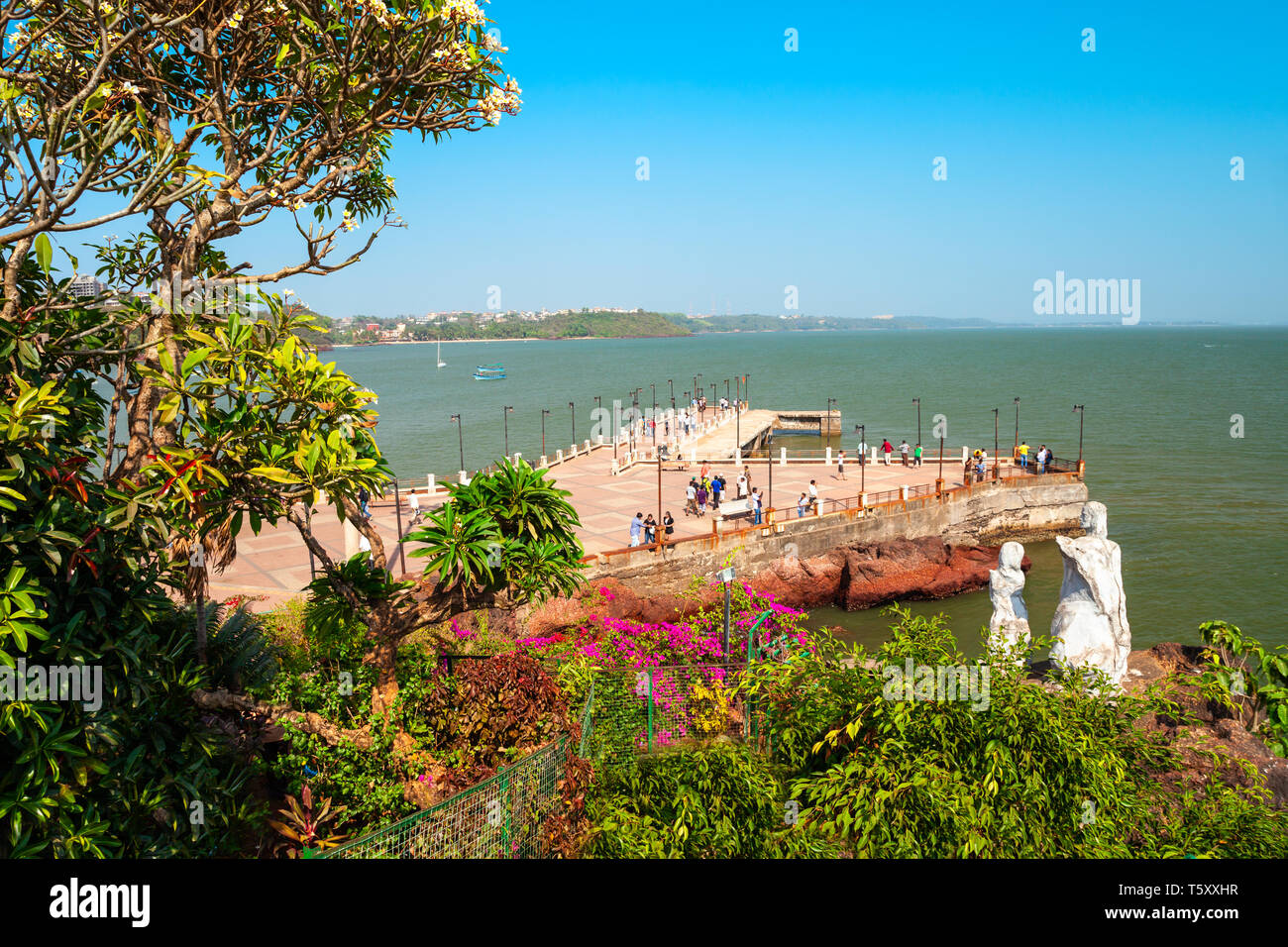 Dona Paula cape is a viewpoint in Panjim city in Goa state of India ...