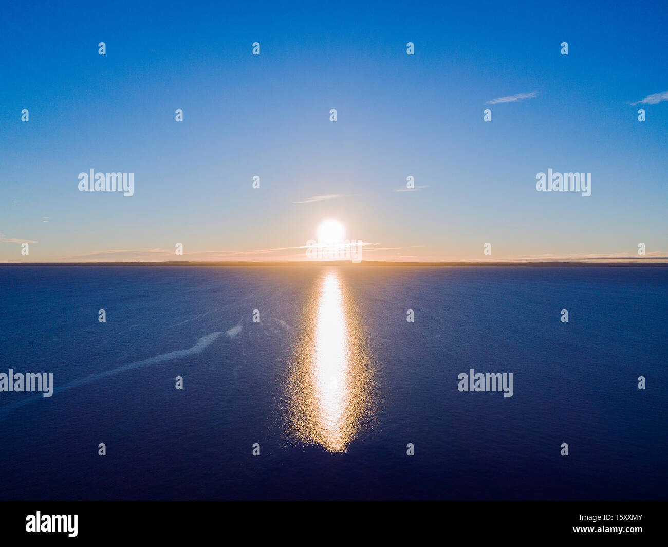 Aerial view of a Sunset sky background. Aerial Dramatic gold sunset sky ...