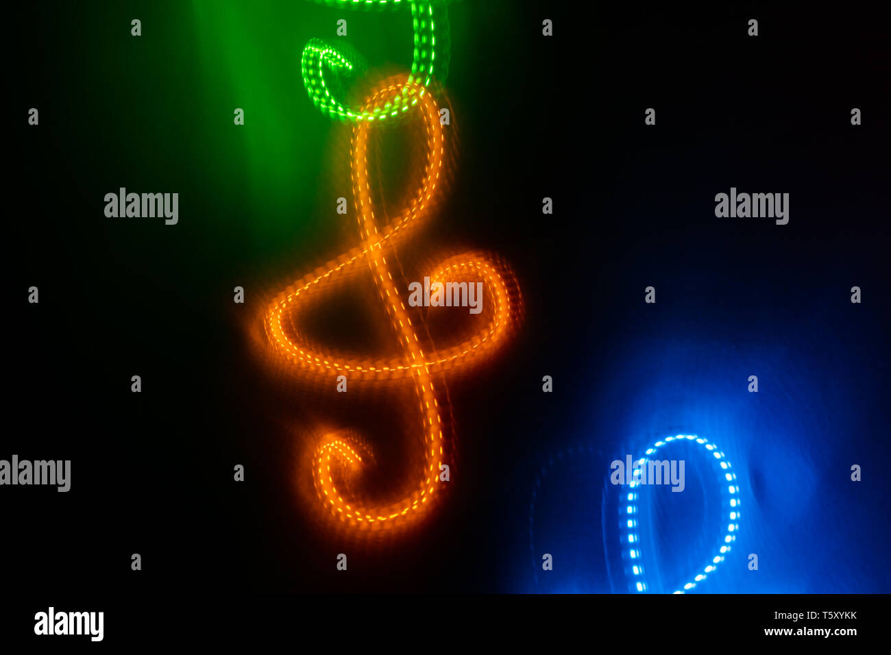 Shiny blue treble clef on hi-res stock photography and images - Alamy