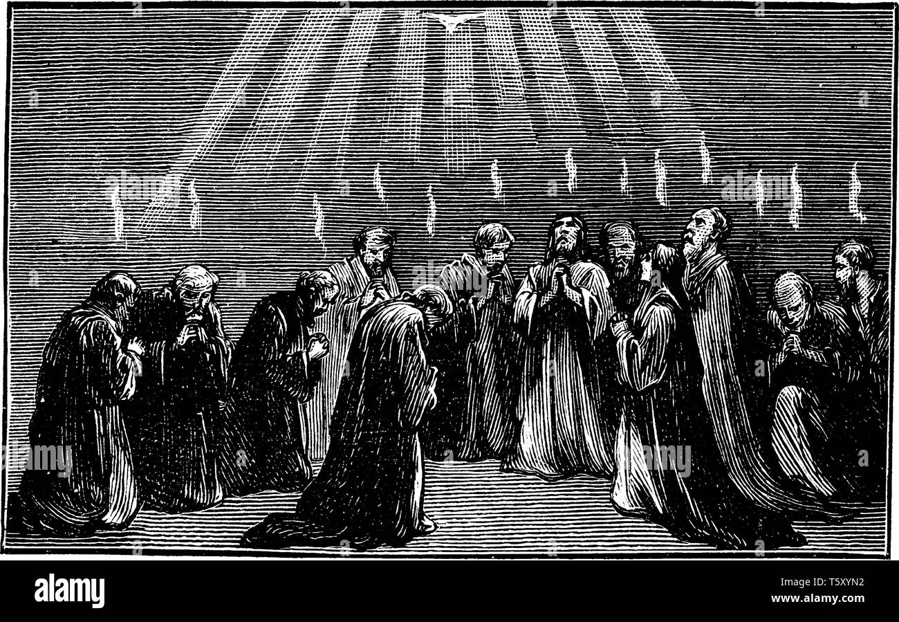 Black white illustration anglo saxon hi-res stock photography and ...