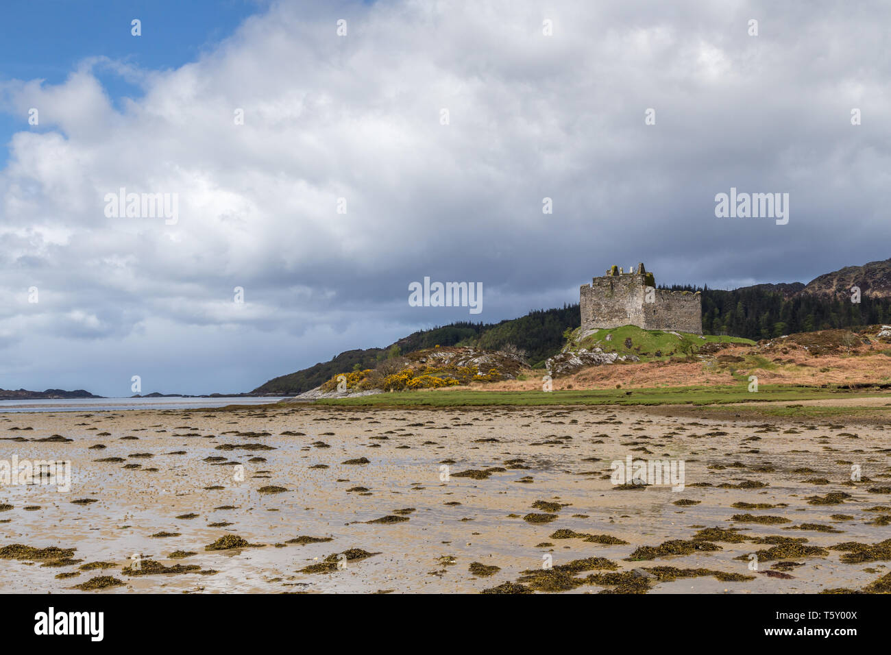 Castle Tioram (Caisteal Tioram) is a ruined castle that sits on the ...
