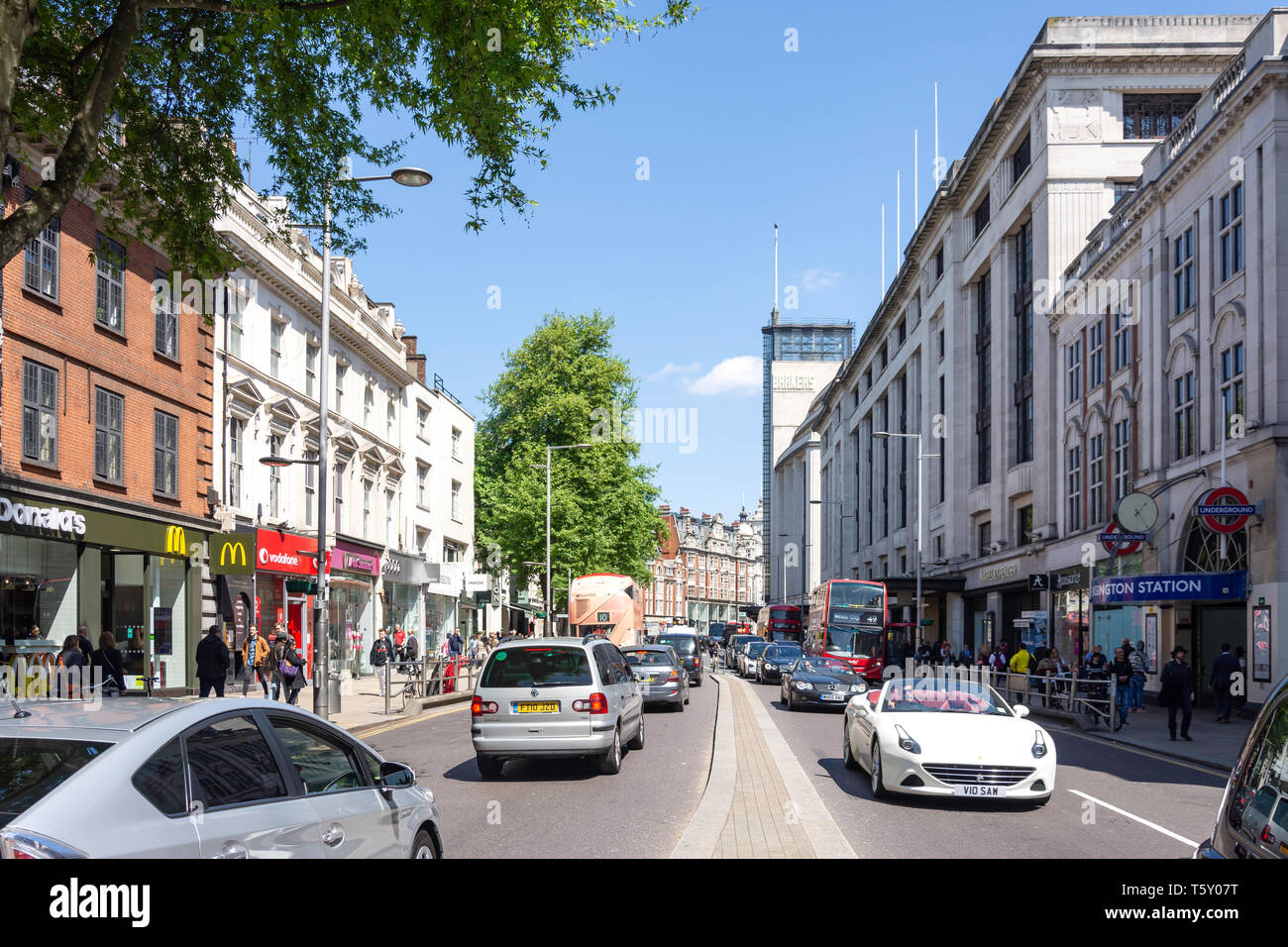 Kensington high street london england hi-res stock photography and ...