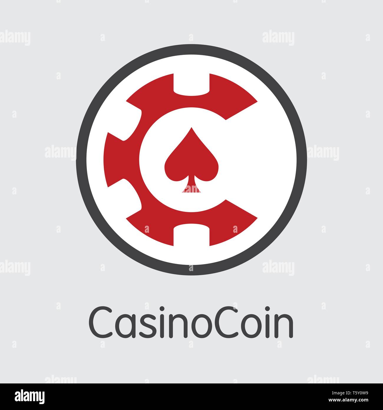CSC - Casinocoin. The Logo of Coin or Market Emblem Stock Vector Image ...