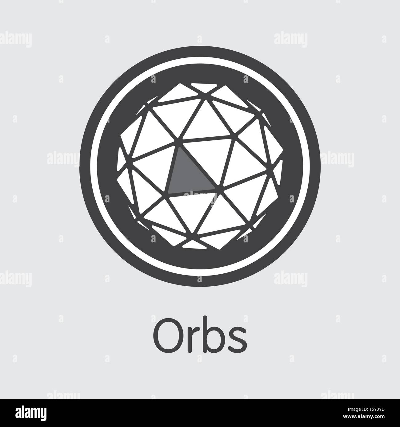 ORBS - Orbs. The Trade Logo of Coin or Market Emblem Stock Vector Image ...