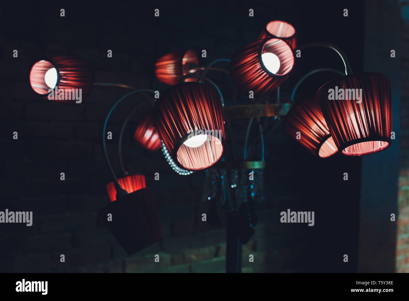 Fancy glass chandelier hi-res stock photography and images - Alamy