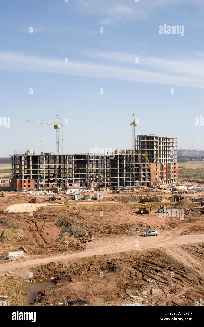 Construction of a residential building Stock Photo - Alamy