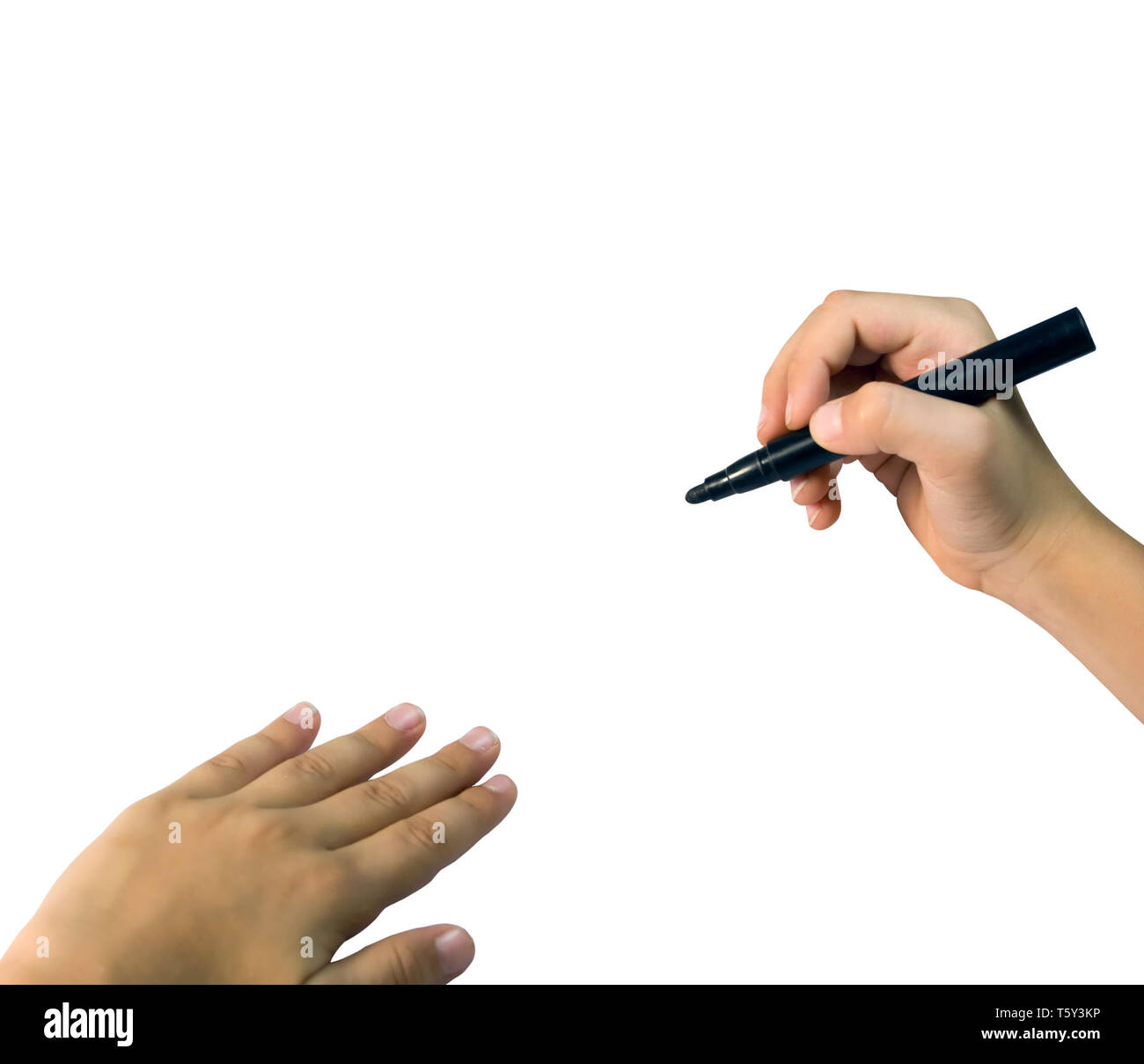 Boy write letter to Santa Klaus Stock Photo - Alamy