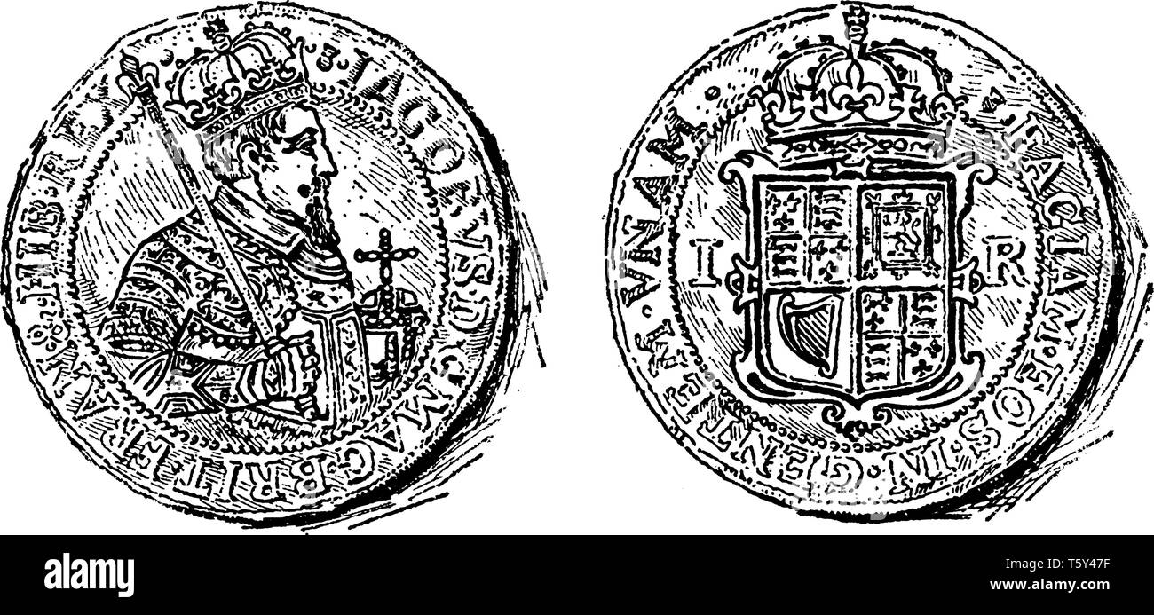 Gold Coin of James I which was the first coin to bear the name Great ...