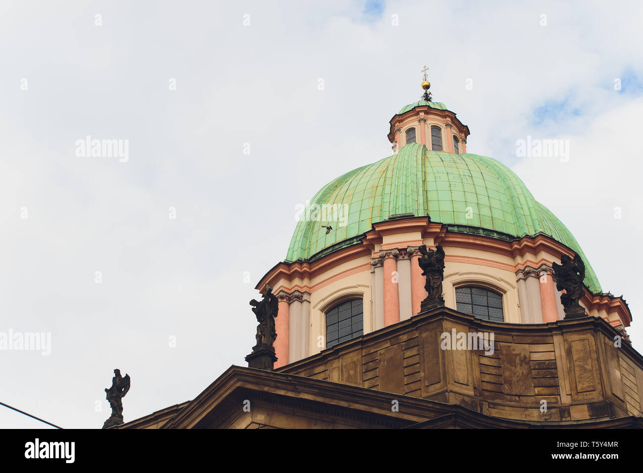 facade of an ancient building, exterior decoration of a beautiful old ...