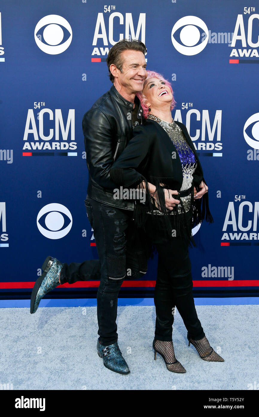 April 7, 2019 - Las Vegas, Nevada, United States - Dennis Quaid (L) and ...