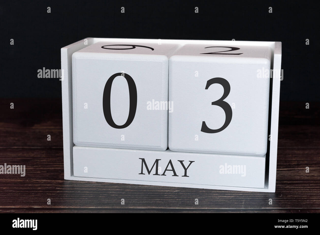 Business calendar for May, 3rd day of the month. Planner organizer date ...