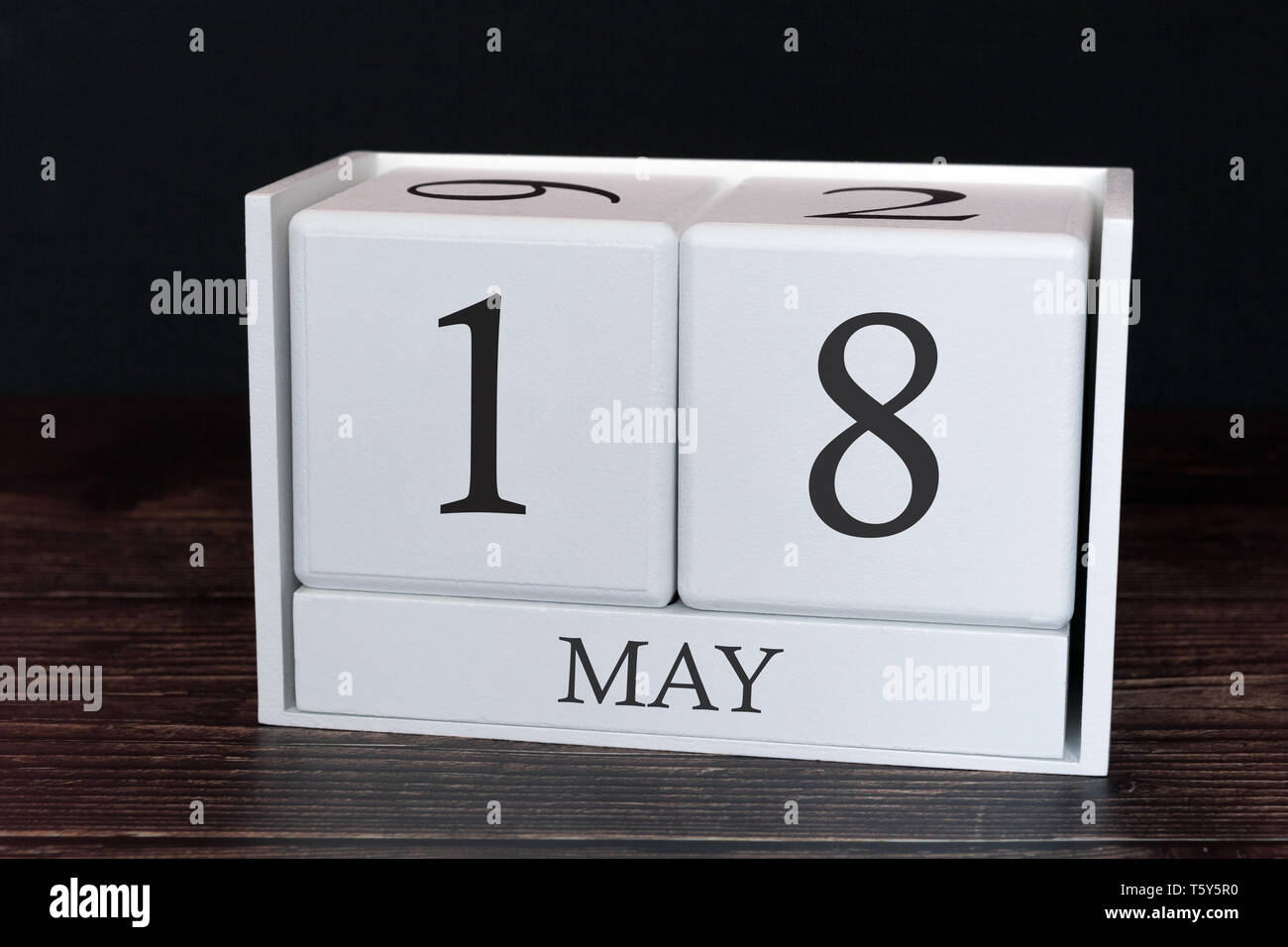 Business calendar for May, 18th day of the month. Planner organizer ...