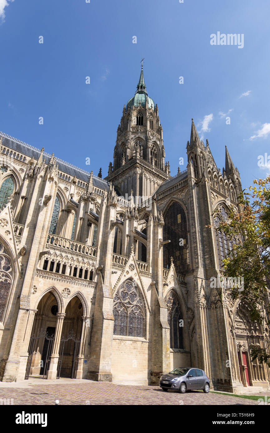Bayeux, France - September 01, 2018: Cathedral of Our Lady of Bayeux or ...