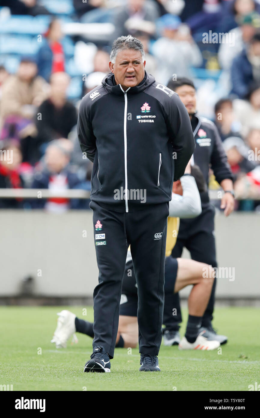 Tokyo, Japan. 27th Apr, 2019. Jamie Joseph (JPN) Rugby : Rugby match ...