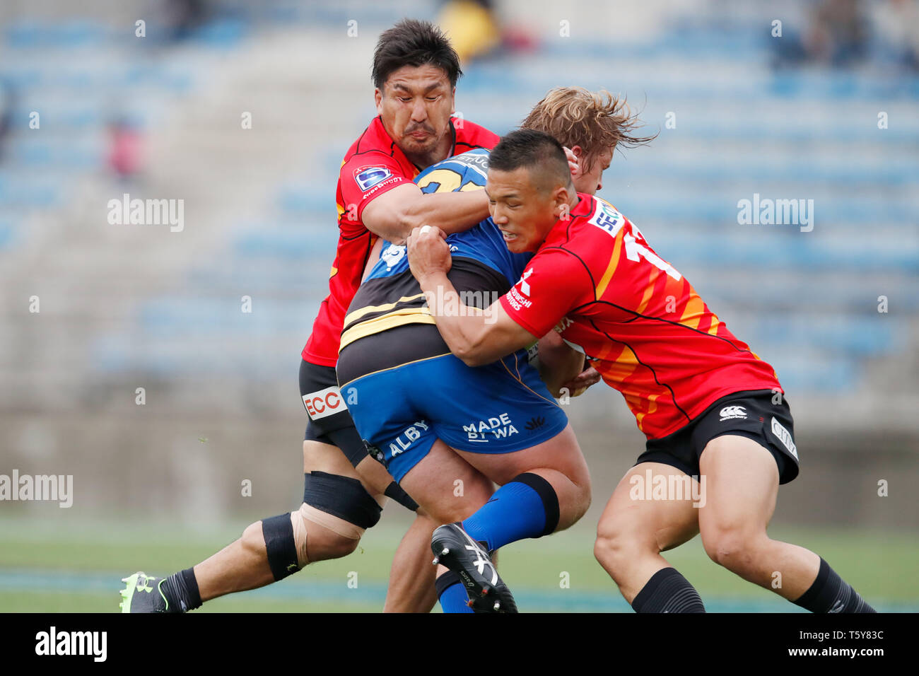 Tokyo, Japan. 27th Apr, 2019. (L to R) Shunsuke Nunomaki, Yusuke ...