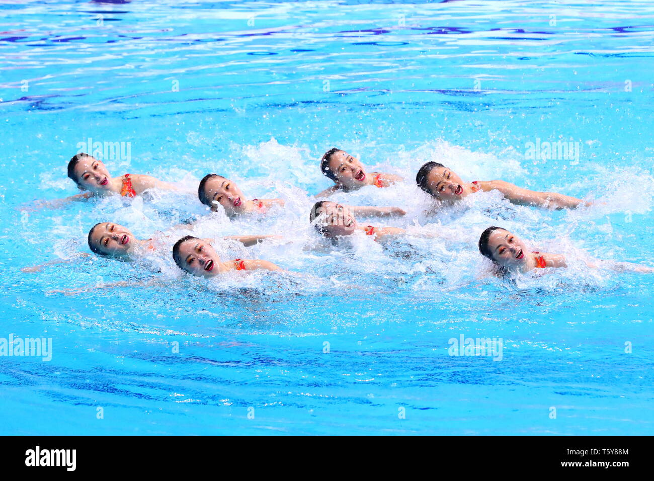 Hiroshima Big Arch, Hiroshima, Japan. 27th Apr, 2019. Japan team group ...