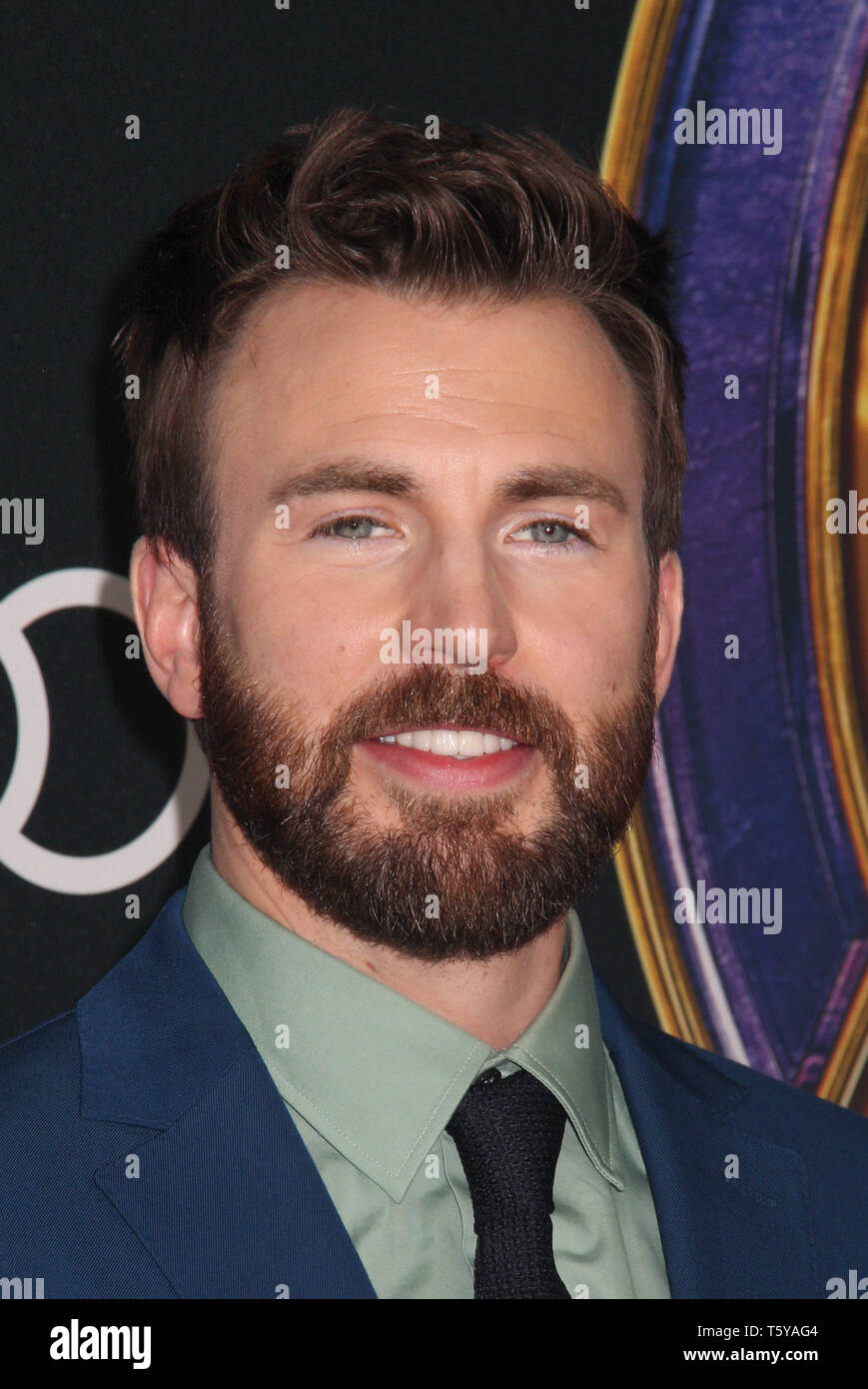 Chris Evans 04/22/2019 The world premiere of Marvel Studios "Avengers ...