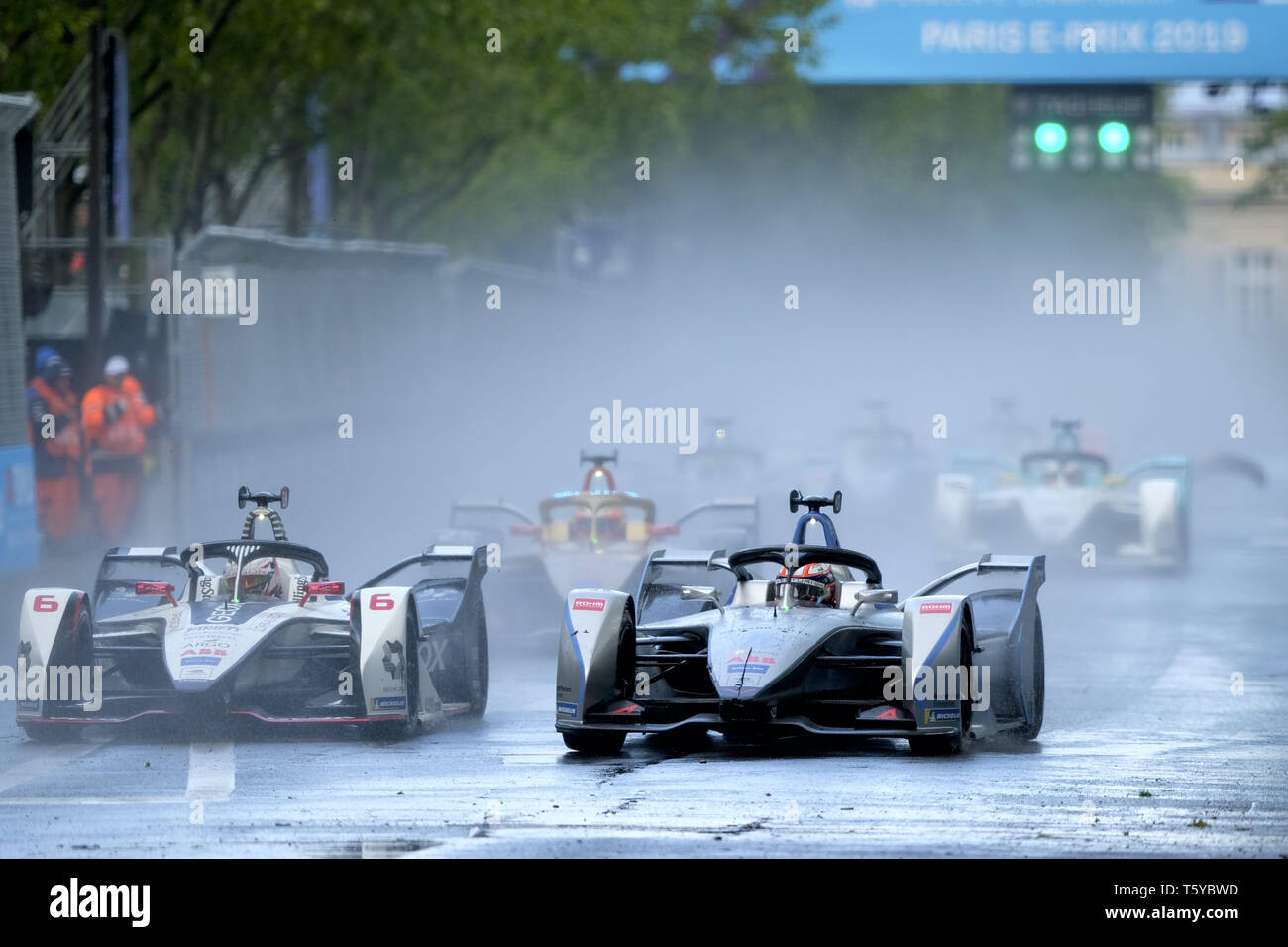 Paris, France. 27th Apr, 2019. GEOX Dragon 6 Penske EV-3 German rider ...