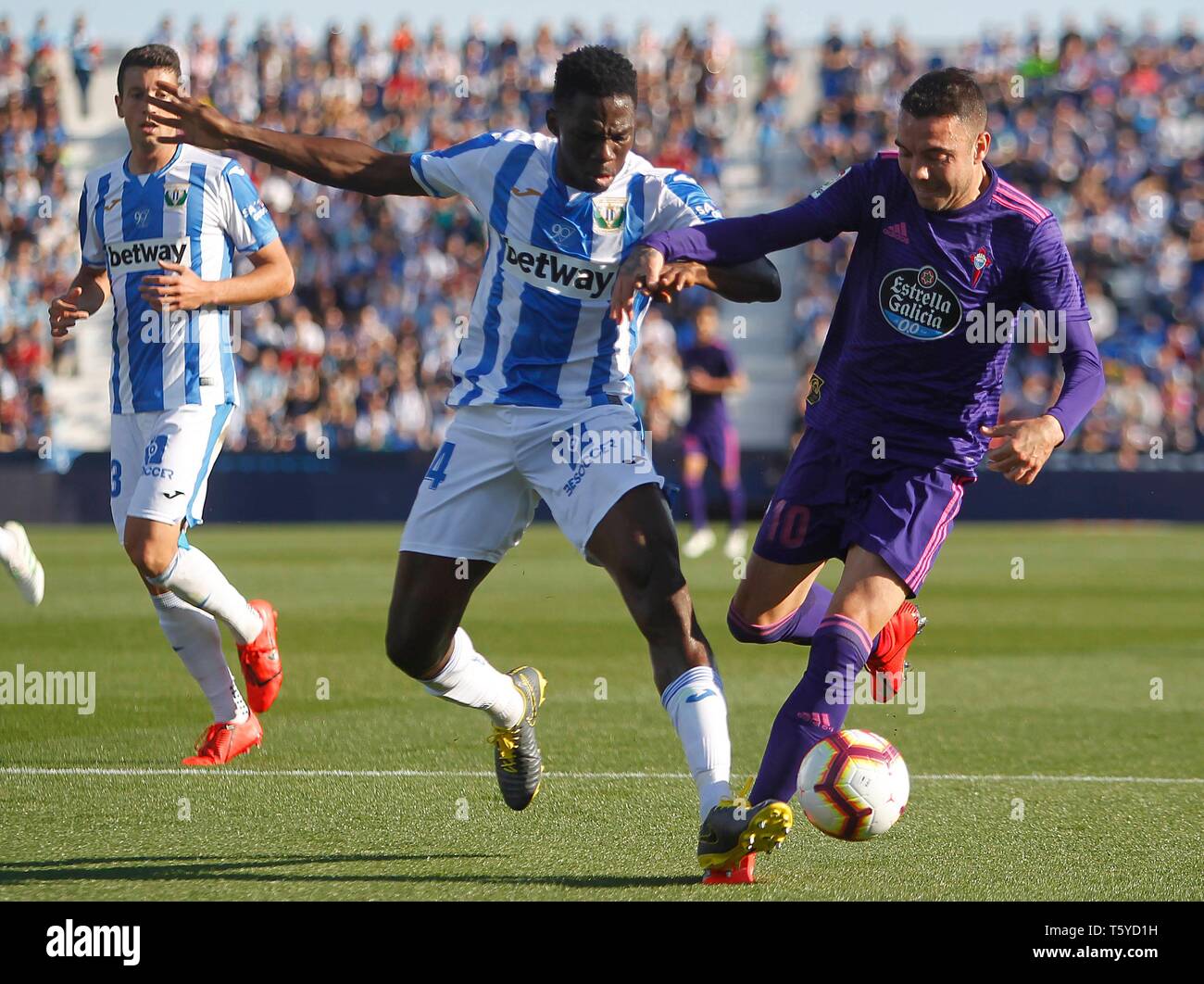 Soccer match between Leganes and Celta of the 2018/2019 Spanish League ...