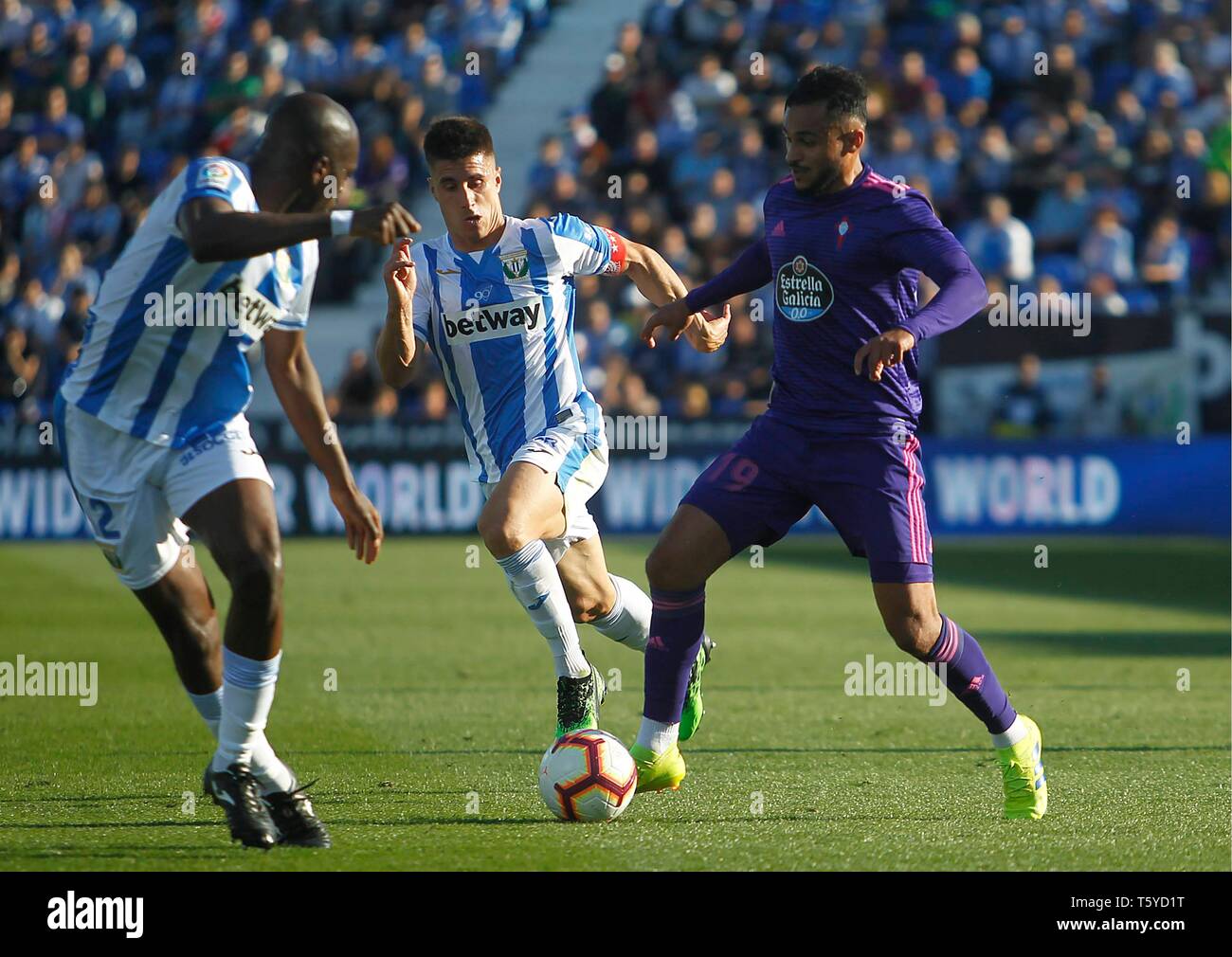 Soccer match between Leganes and Celta of the 2018/2019 Spanish League ...