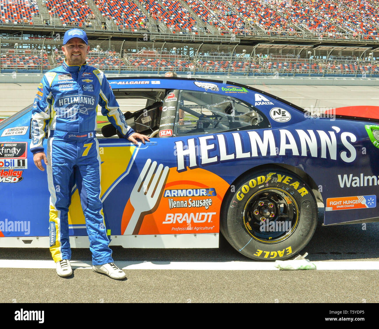Talladega, AL, USA. 27th Apr, 2019. Justin Allgaier, driver of the ...
