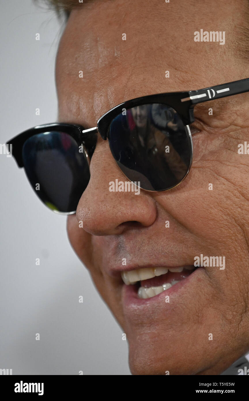 Cologne, Germany. 27th Apr, 2019. The juror Dieter Bohlen comes to the ...