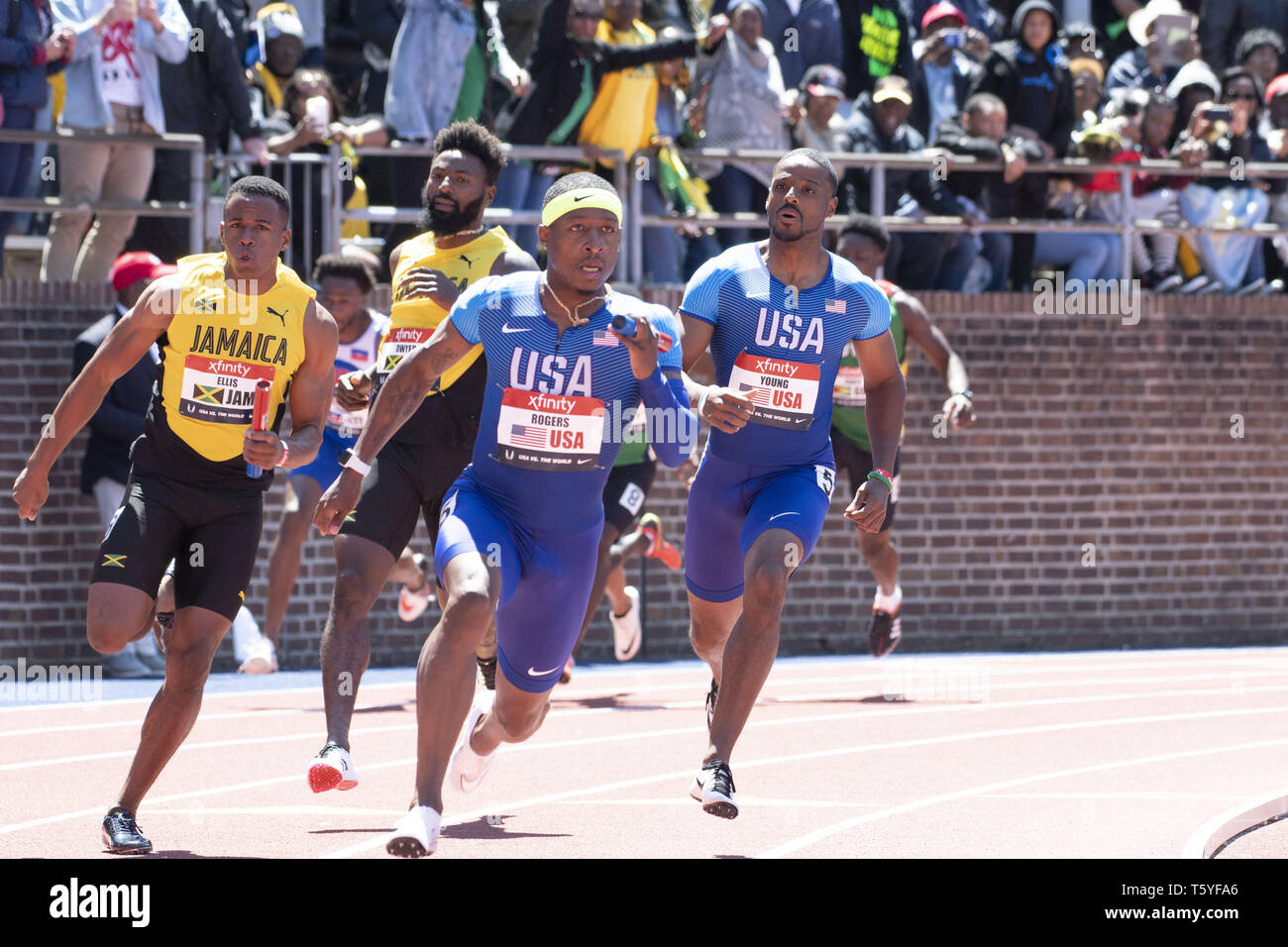 Philadelphia, Pennsylvania, USA. 27th Apr, 2019. MIKE ROGERS and JOSIAH ...