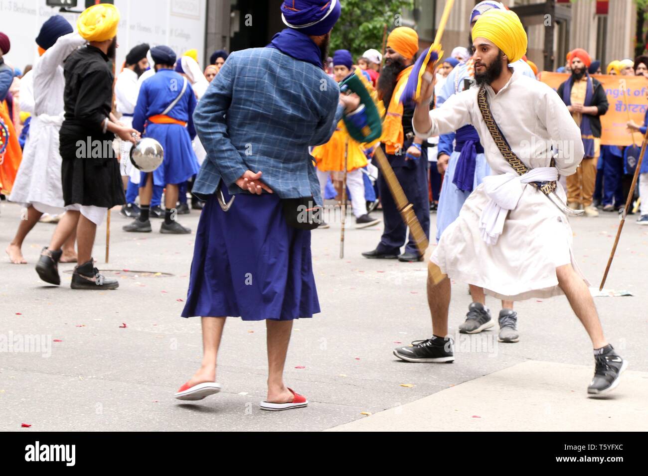New York City, New York, USA. 27th Apr, 2019. The Sikh Cultural Society of New York hosted the ...