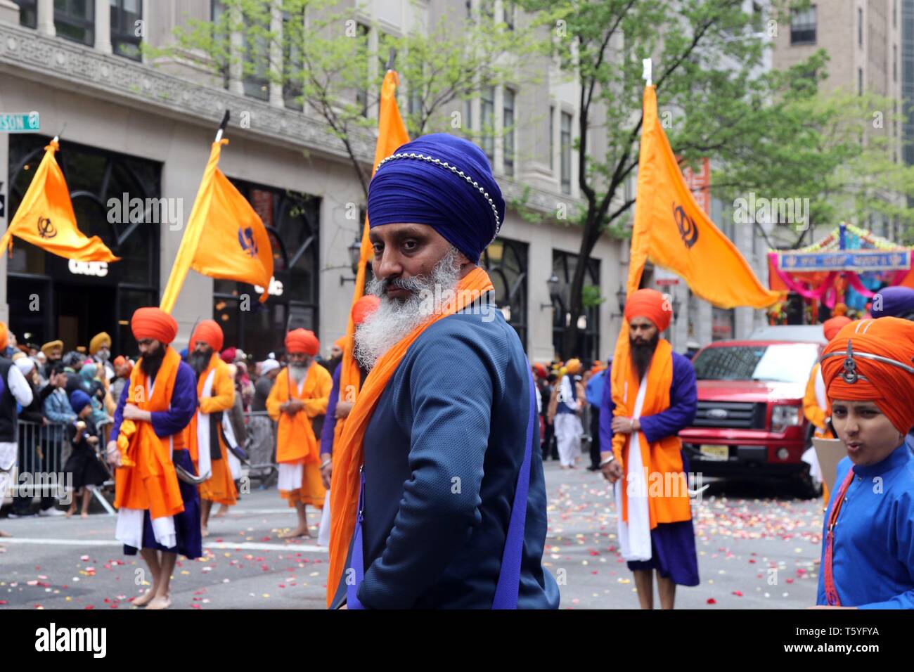 New York City, New York, USA. 27th Apr, 2019. The Sikh Cultural Society of New York hosted the ...