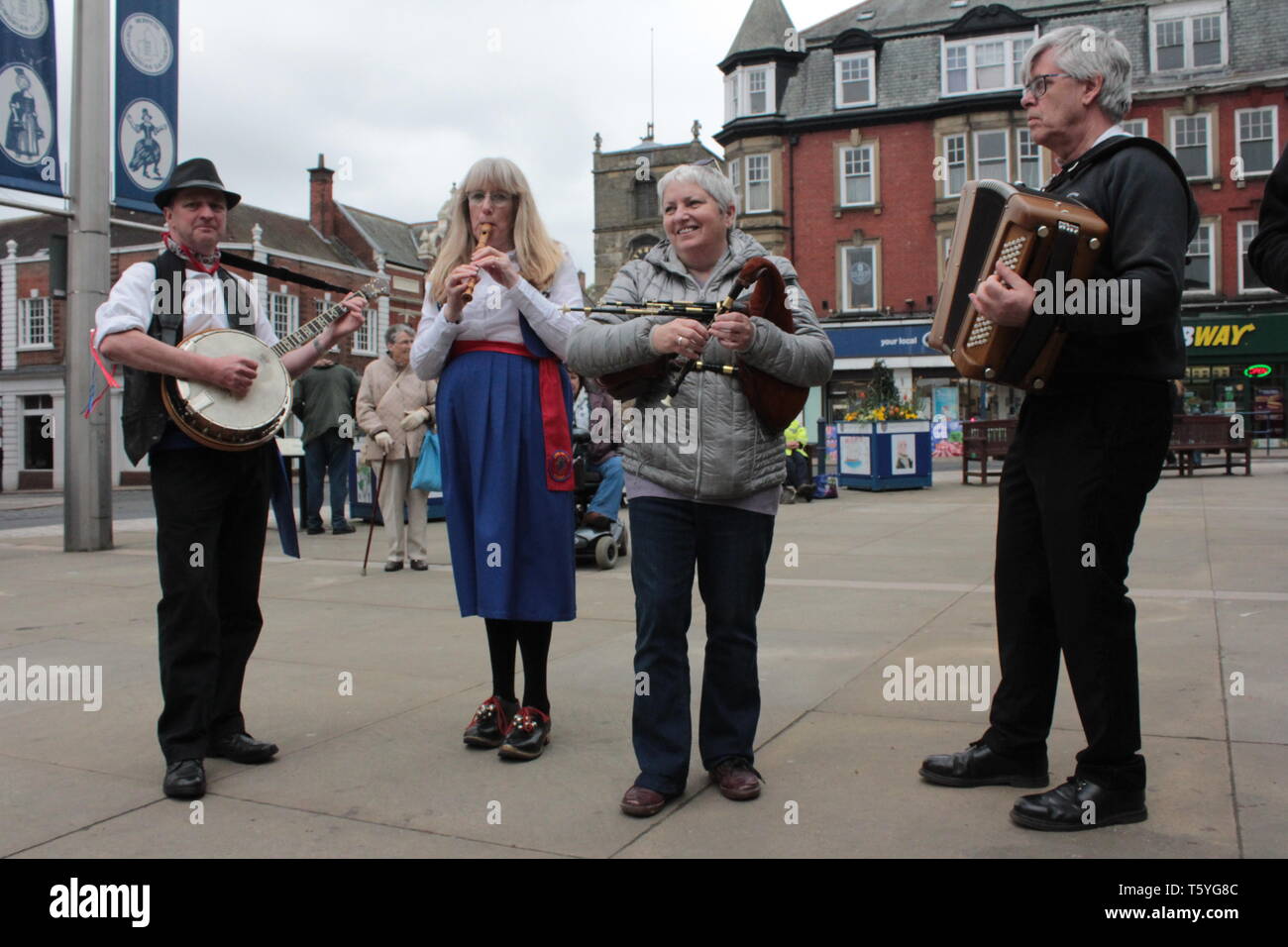 Morpeth, UK, 27th April, 2019. Morpeth Northumbrian Gathering. Scottish ...