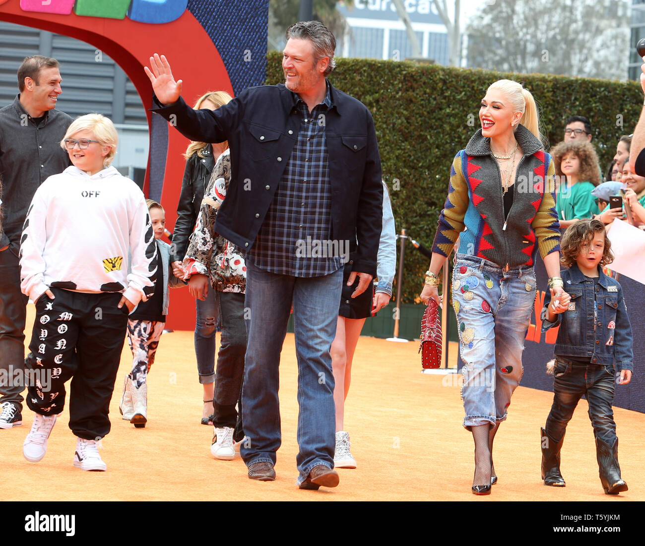 LOS ANGELES, CA April 27: Kingston Rossdale, Gwen Stefani, Blake ...