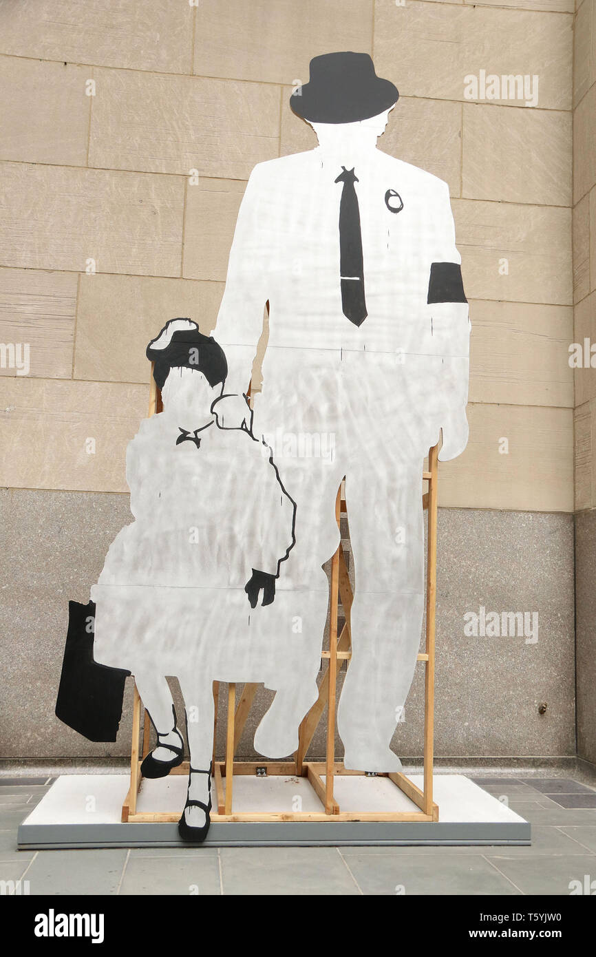 New York City, New York, USA. 27th Apr, 2019. Artwork by PAULO NAZARETH ...