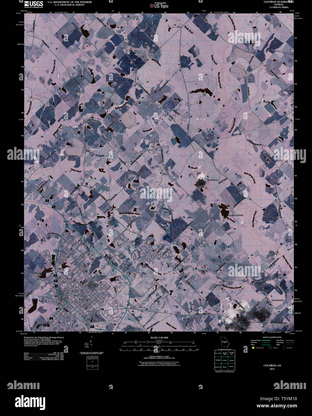 Cochran map hi-res stock photography and images - Alamy