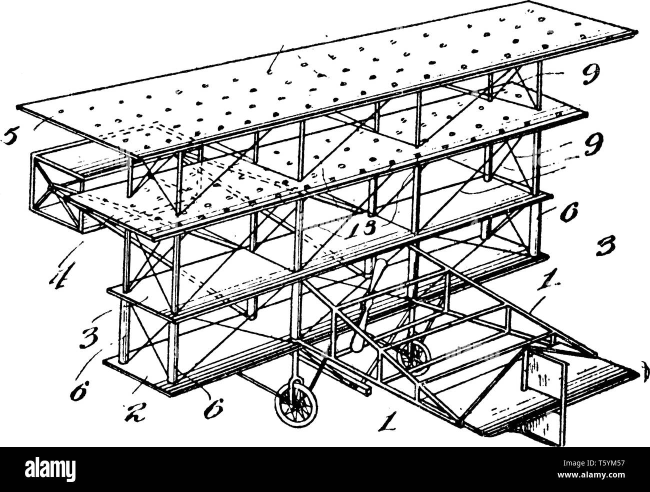 Early Design Flying Machine was intended for flight with use of gliders ...
