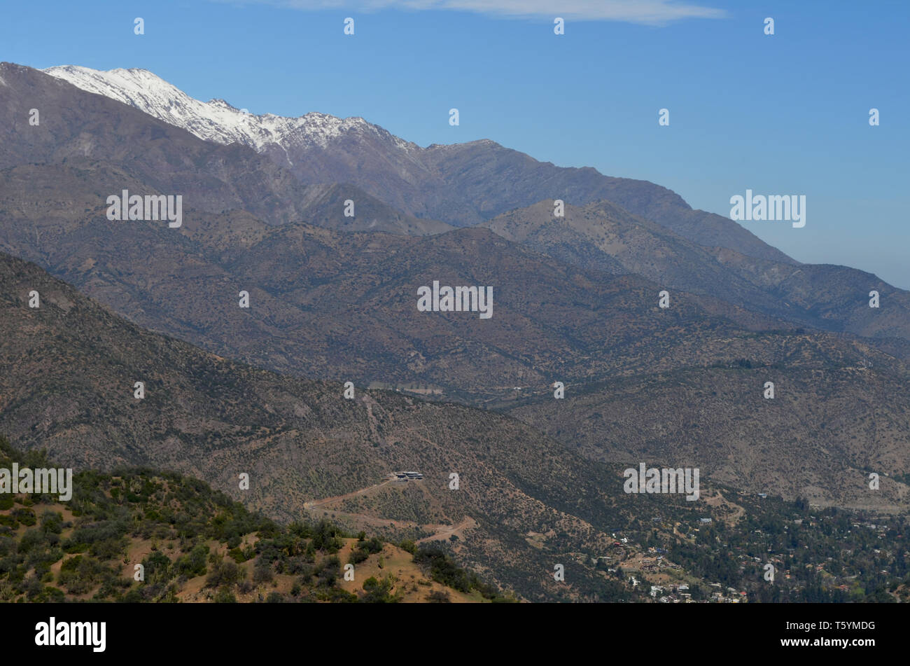 Mediterranean shrubland in El Arrayan natural reserve (Santiago de ...
