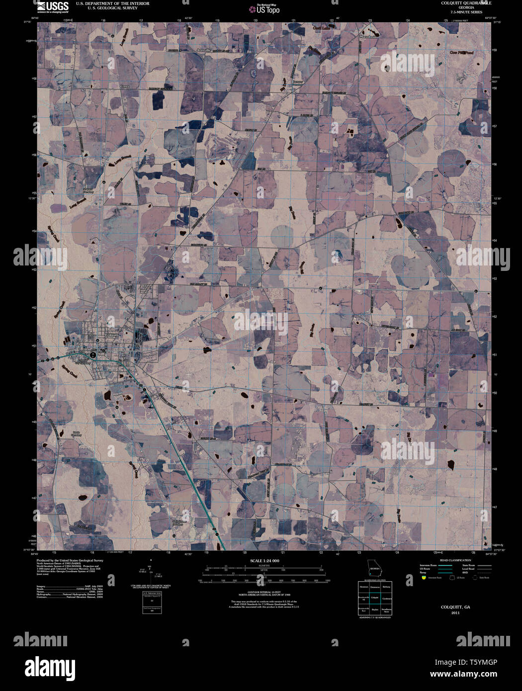 Colquitt map hi-res stock photography and images - Alamy