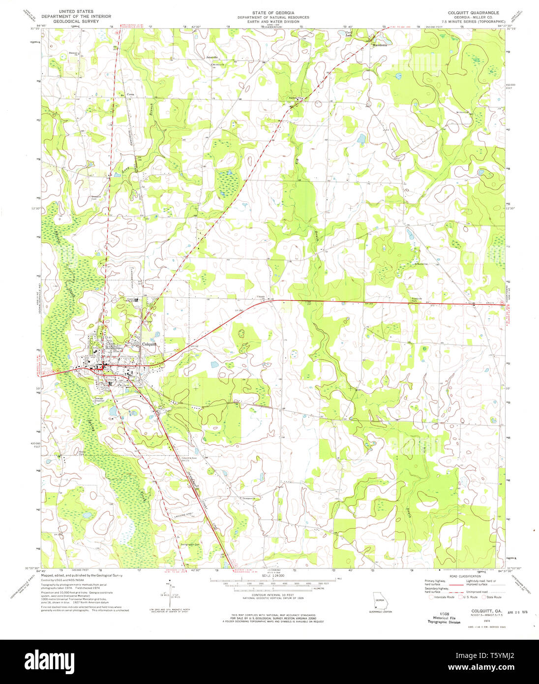 Map of colquitt hi-res stock photography and images - Alamy