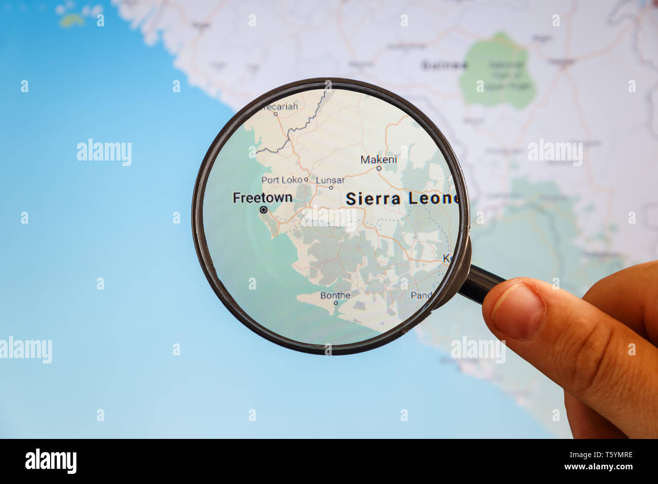 Map of freetown hi-res stock photography and images - Alamy