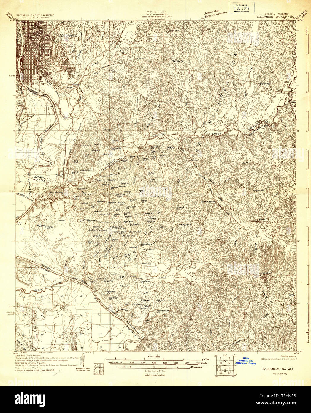 Columbus georgia map hi-res stock photography and images - Alamy