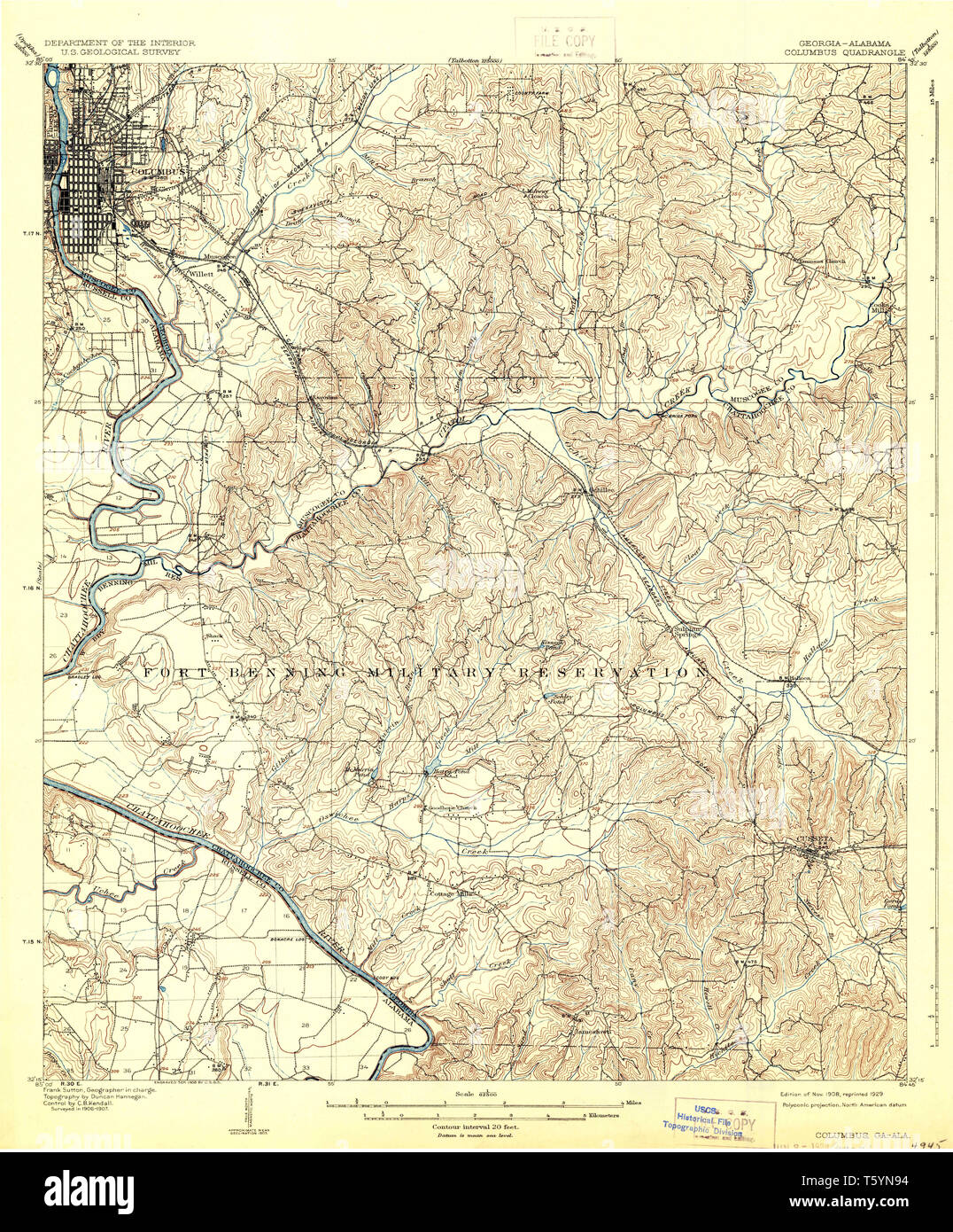 Columbus georgia map hi-res stock photography and images - Alamy