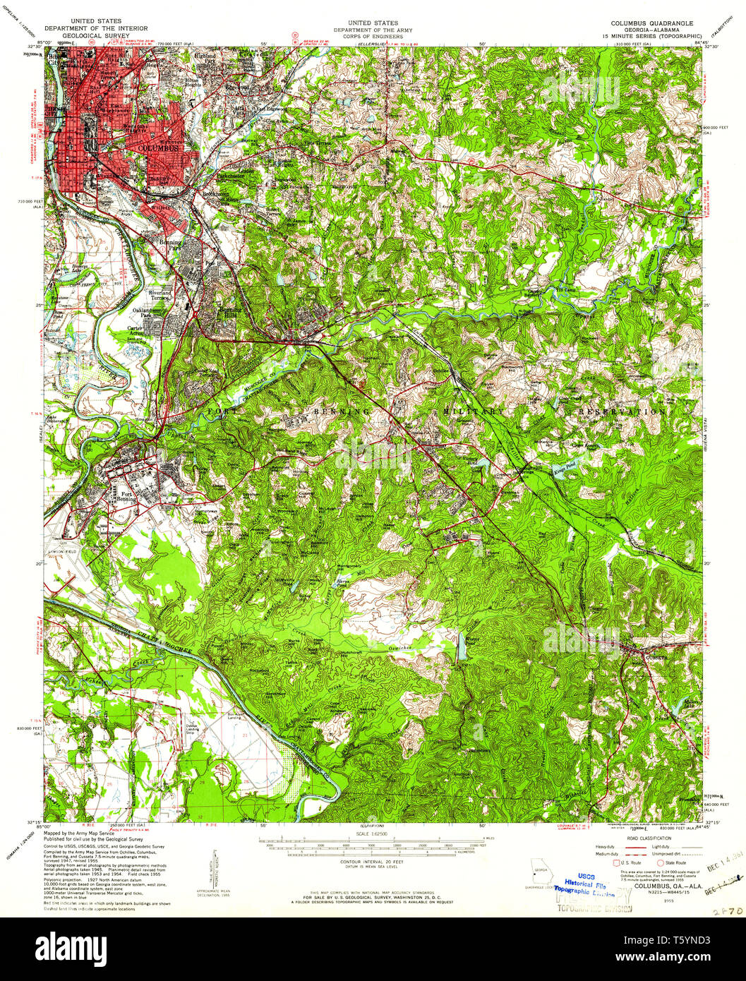 Columbus georgia map hi-res stock photography and images - Alamy