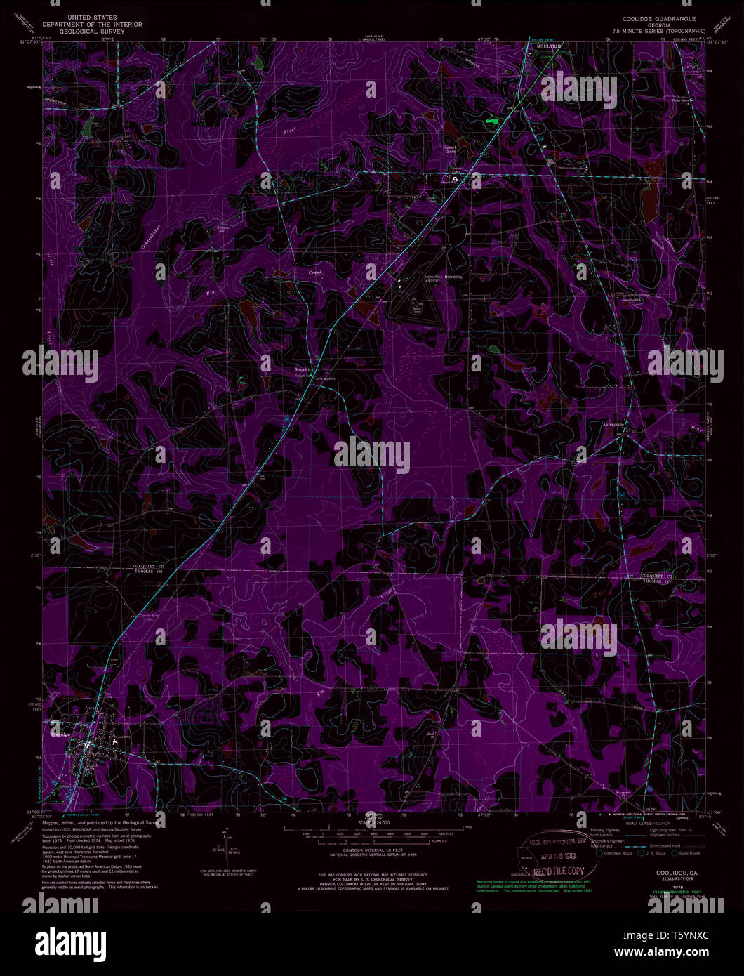 Map Of Coolidge High Resolution Stock Photography and Images - Alamy