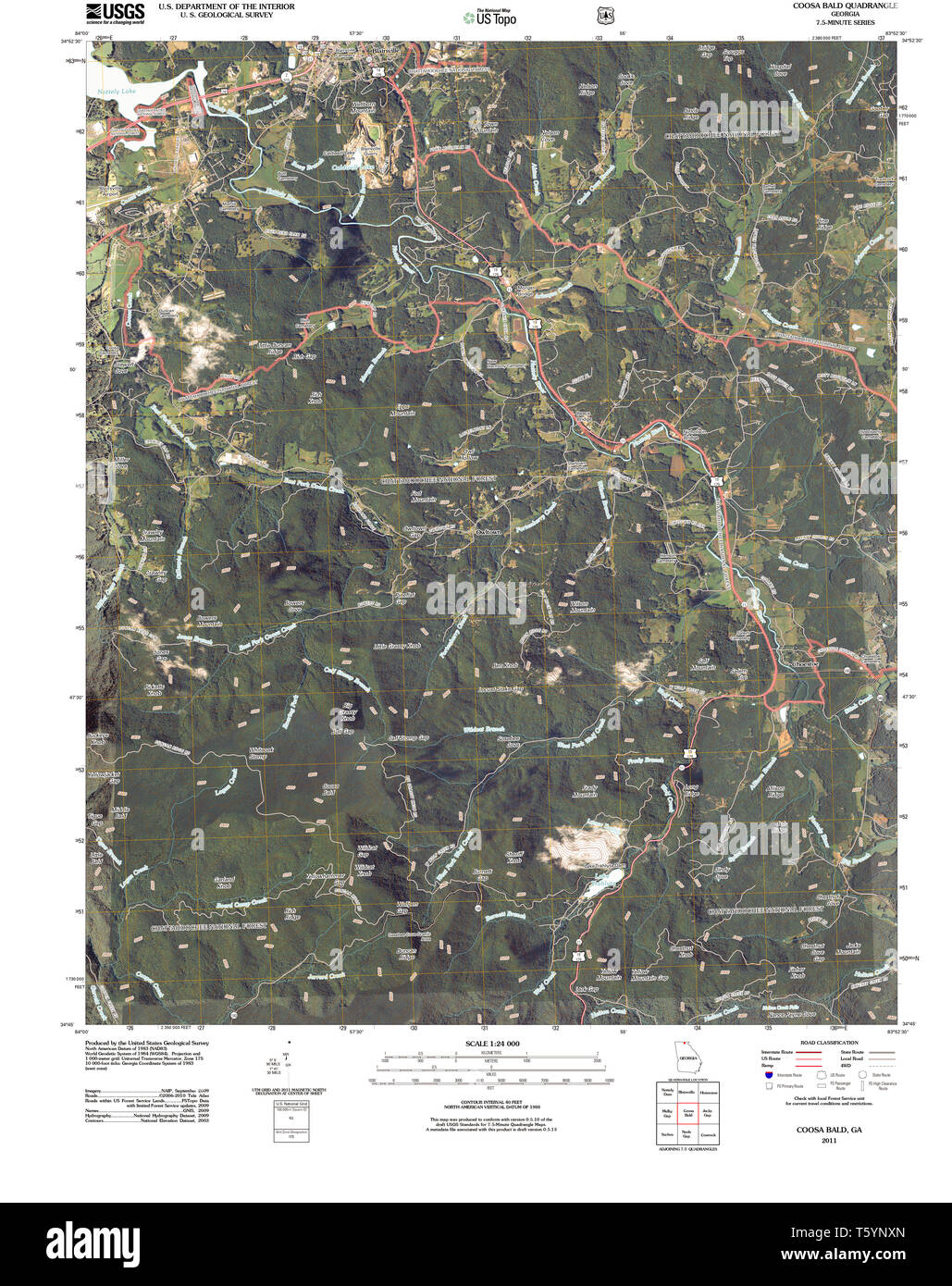 Map of coosa hi-res stock photography and images - Alamy