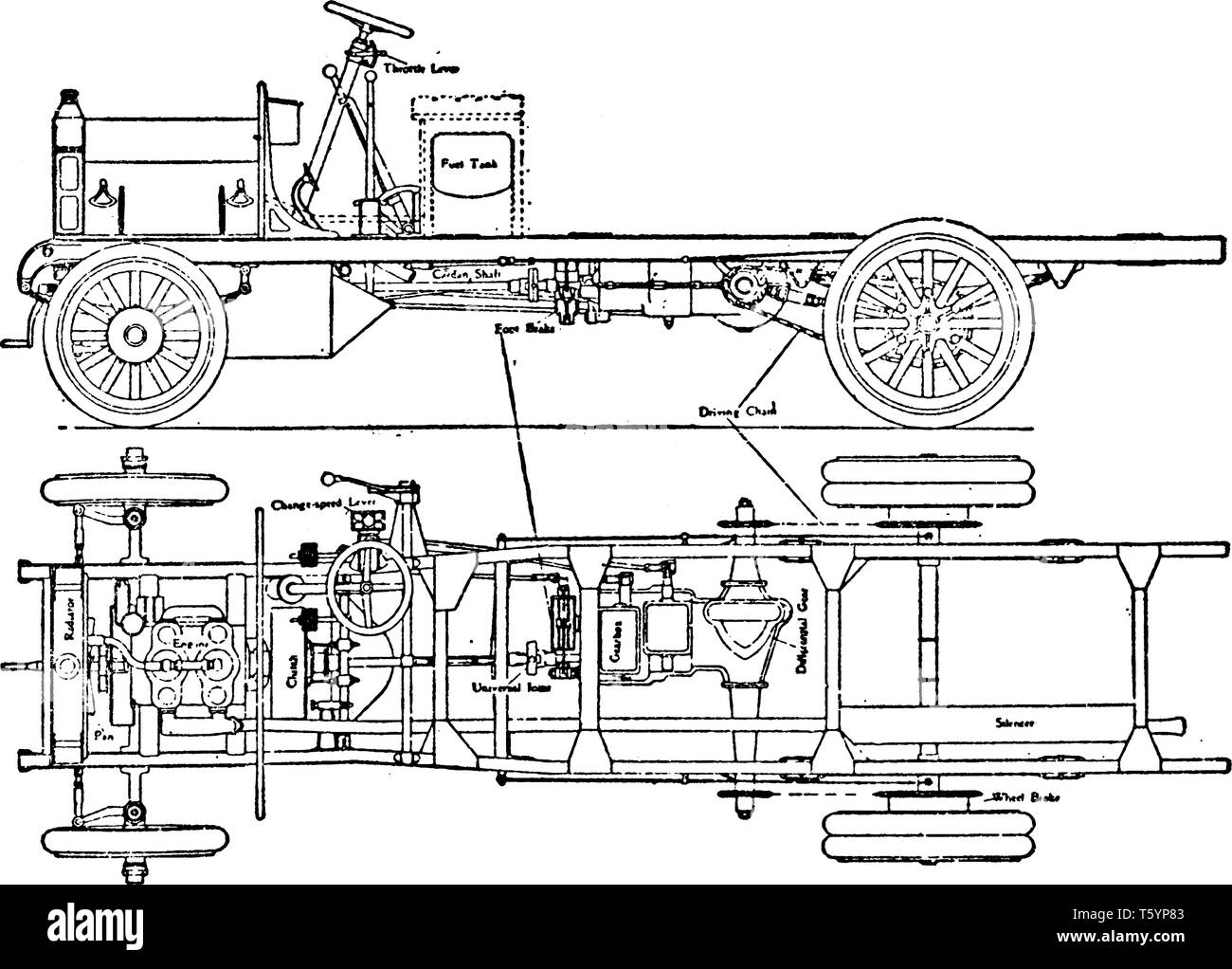 This image represents Halley Van or Lorry with Internal Combustion ...